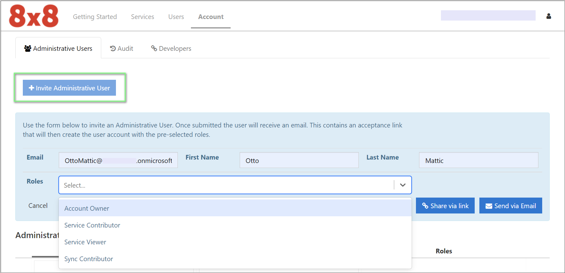 Access the 8x8 Voice for Microsoft Teams Admin Portal