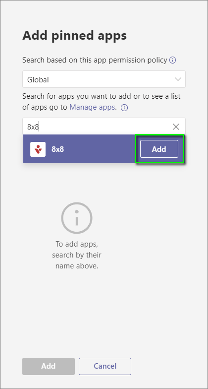 Additional 8x8 Applications for Teams