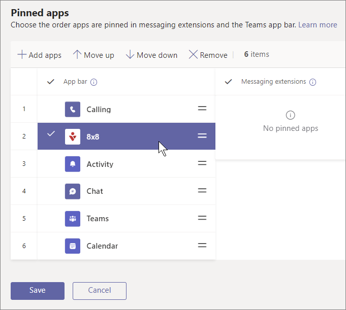 Additional 8x8 Applications for Teams