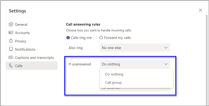 Configre your Service to Use either Teams or 8x8 Voicemail