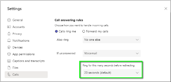 Configre your Service to Use either Teams or 8x8 Voicemail