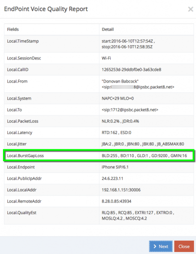 Analytics for 8x8 Work: Interpreting call quality reports