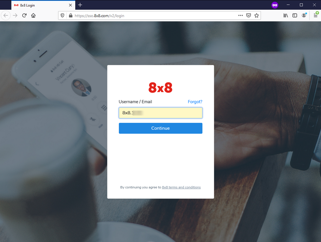 Analytics for 8x8 Work: how to log in?