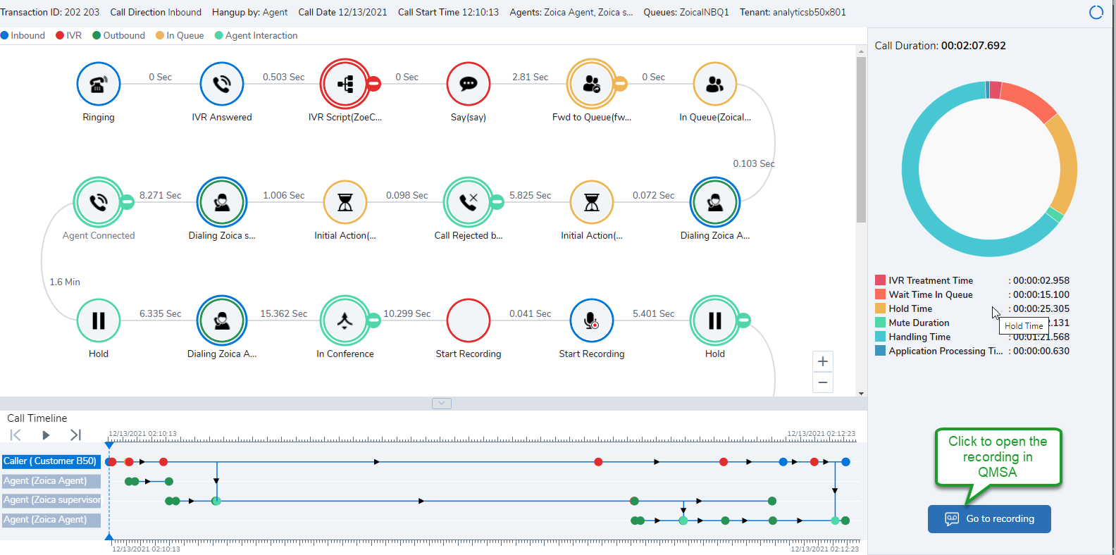 Access call recordings in Quality Management