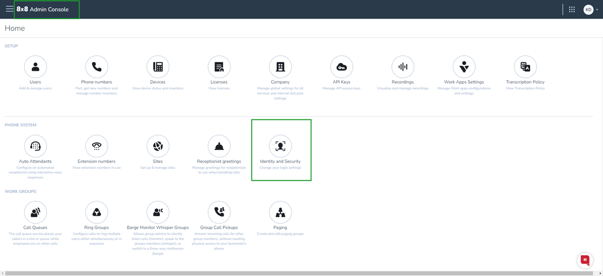 8x8 integration for Microsoft Dynamics—Set up Single Sign-On